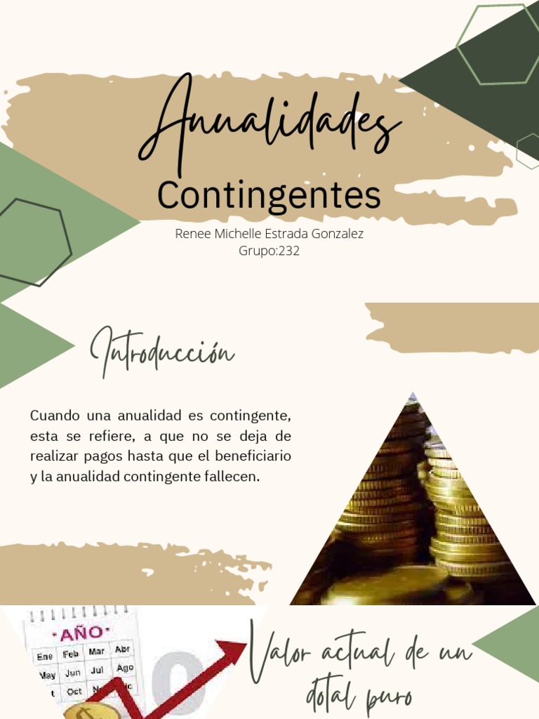 Anualidades Contingentes Estrada Gonzalez | PDF