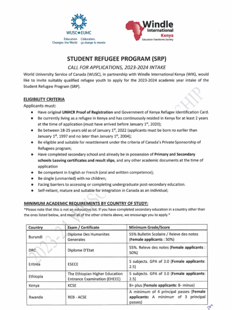 SRP Call For Application 2023-2024 | PDF