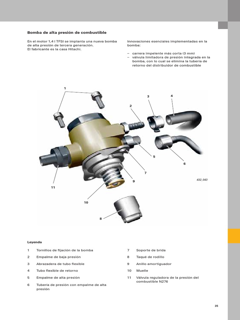 Bomba Hitachi 3 Generación Monoémbolo | PDF | Bomba | Presión