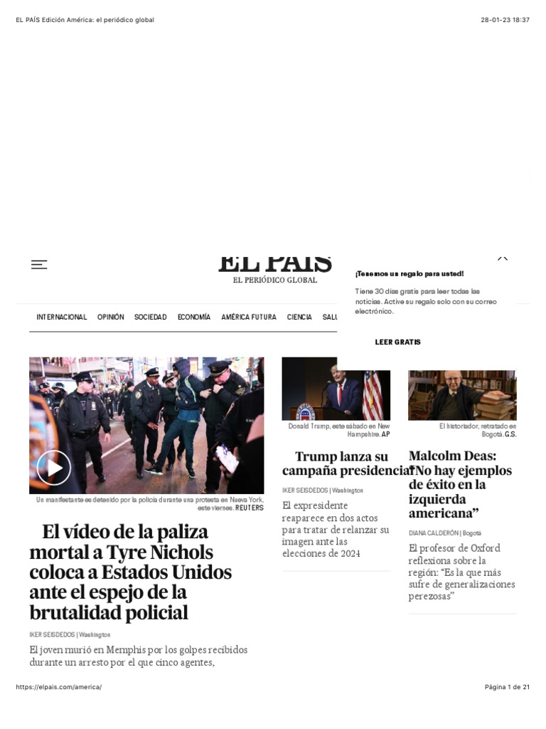 EL PAÍS Edición América: El Periódico Global | PDF | México
