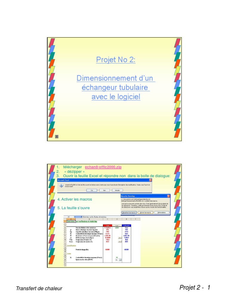 Dimensionnement échangeur à plaques Excel | PDF | Microsoft Excel ...