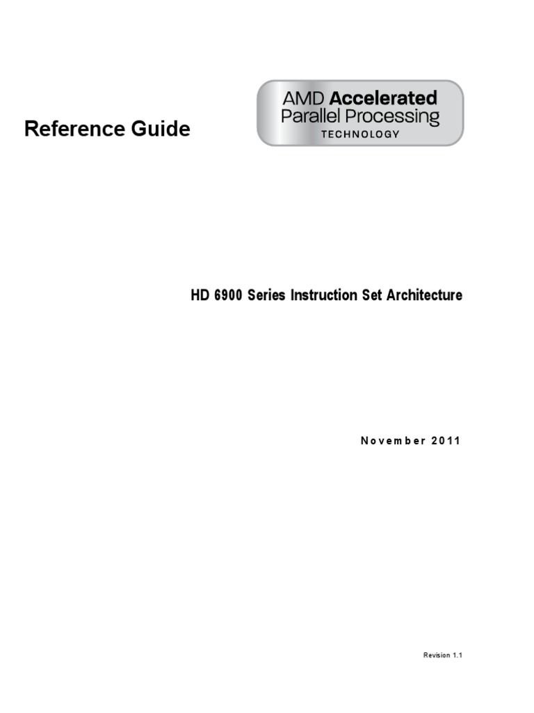 AMD HD 6900 Series Instruction Set Architecture | PDF | Shader ...