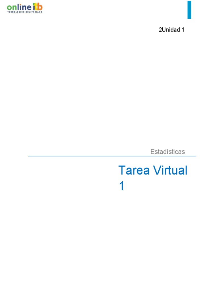 Tarea Virtual 1 | PDF | Hotel | Estadísticas