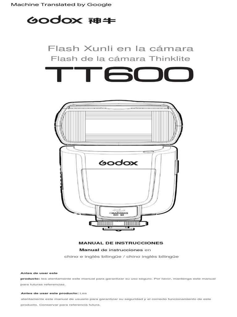 Manual Flash Traducido | PDF | Flash (fotografía) | Velocidad de obturación