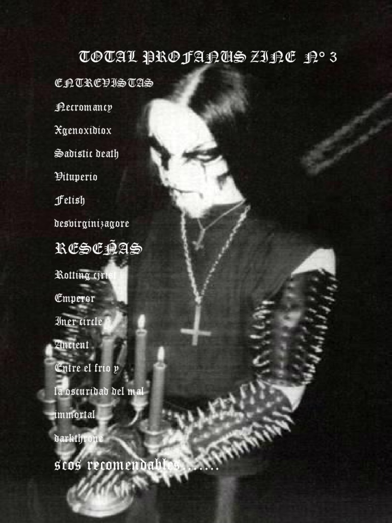 Total Profanus Zine Tercera Edicion... | PDF | Música heavy metal ...