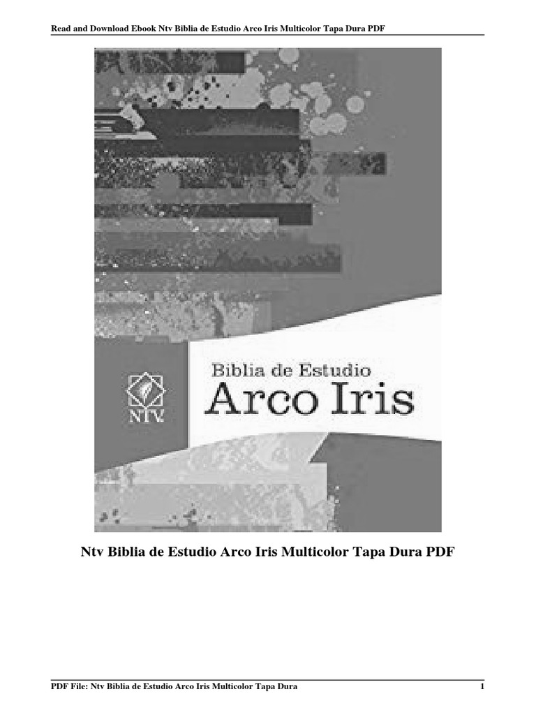 NTV Biblia de Estudio Arc | PDF