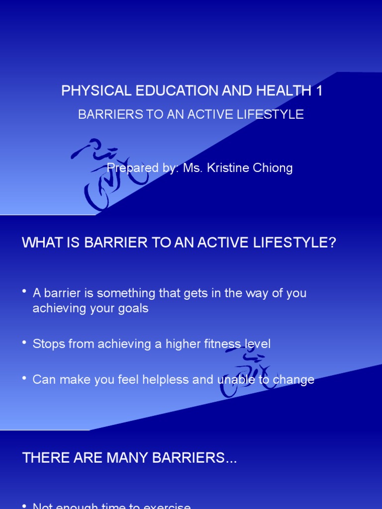 Overcoming Barriers to Active Living | PDF | Physical Fitness | Health ...