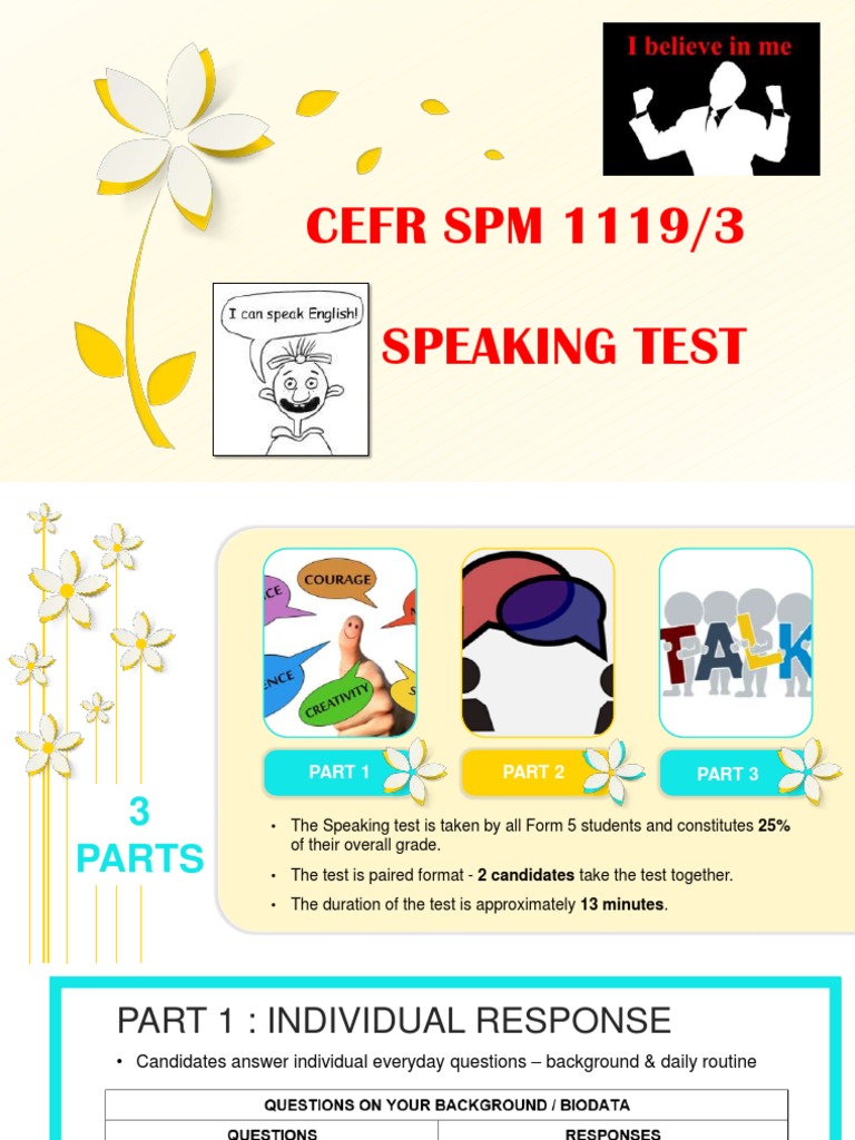 Speaking Cefr Tips | PDF | Communication | Linguistics