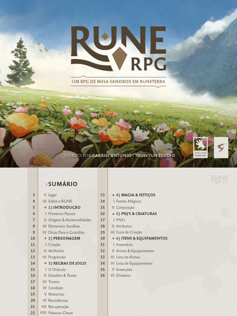 (v2.0) Livro de Regras - RUNE RPG | PDF | Moeda | Dinheiro