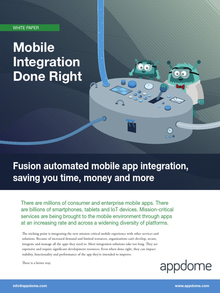 Whitepaper Mobile Integration Done Right | PDF | Mobile App | Application Software