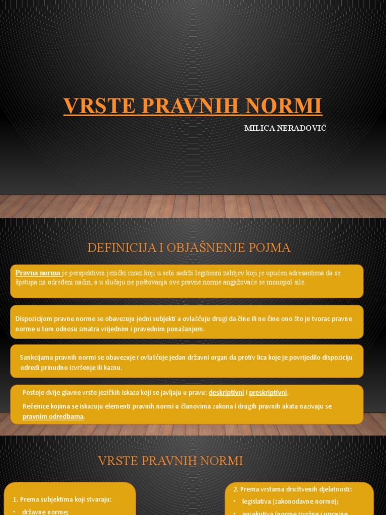 Vrste Pravnih Normi | PDF