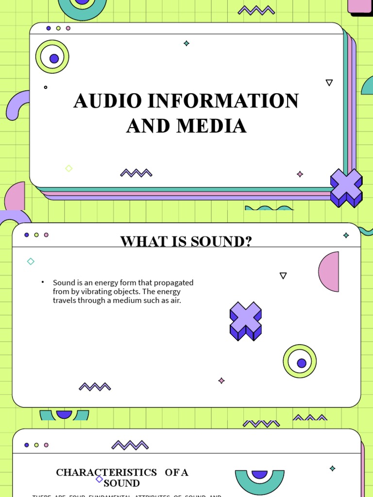 Understanding Audio Information and Media | PDF | Codec | Sound