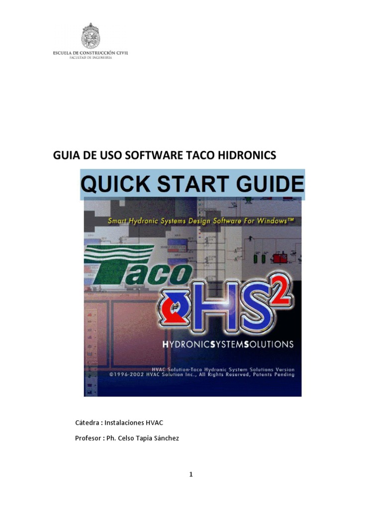 Guia de Uso Software Taco Hidronics | Descargar gratis PDF | Archivo de ...