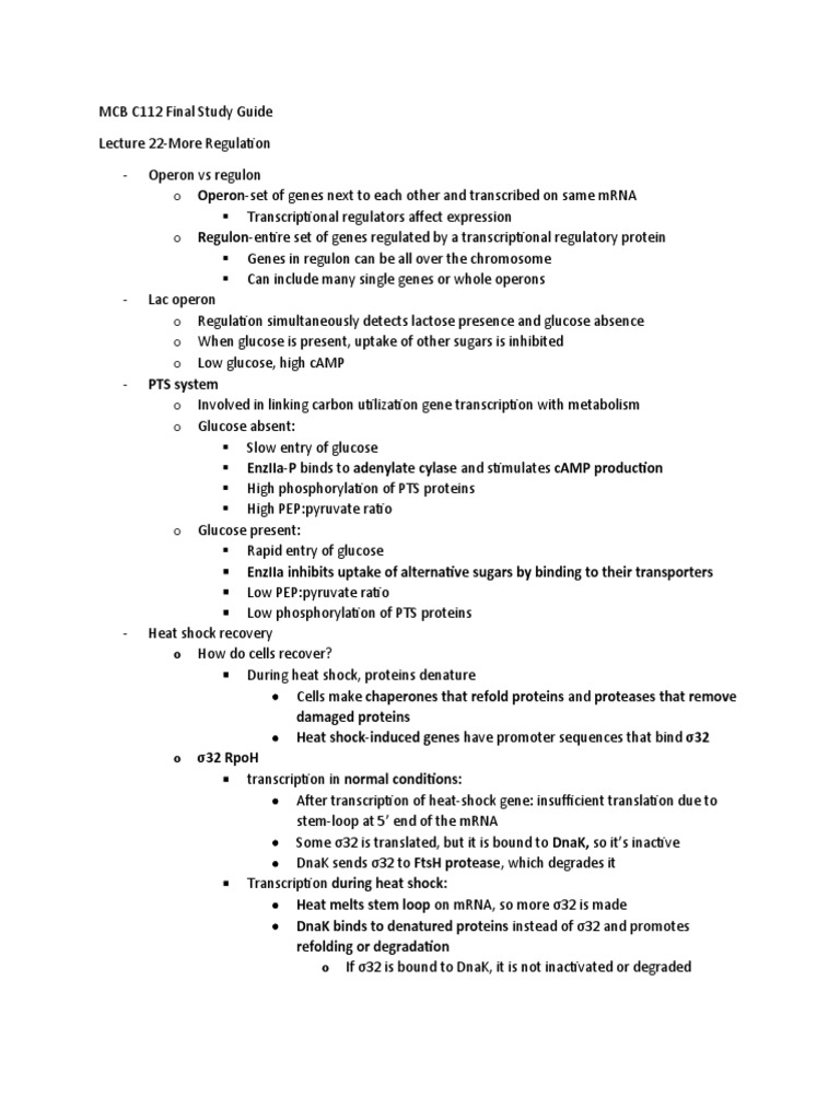 MCB C112 Final Study Guide | PDF | Biofilm | Chemotaxis