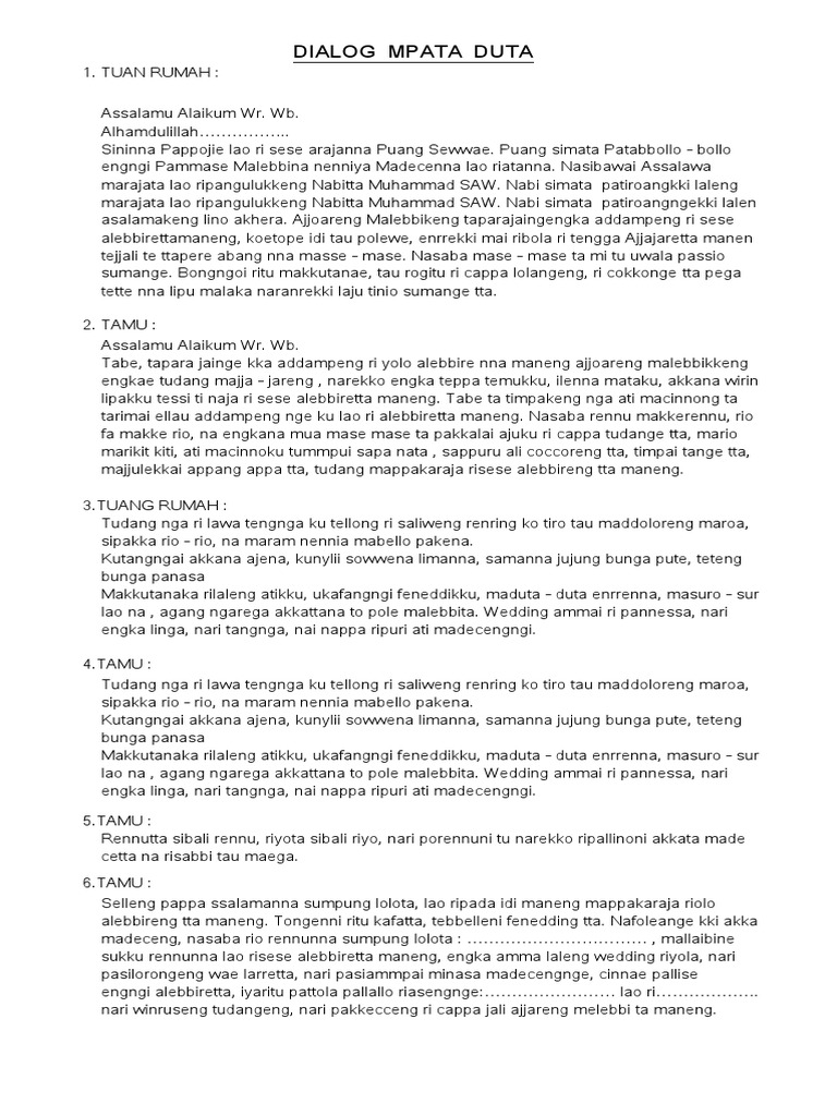 Dialog Mpata Duta-1 | PDF | Language Arts & Discipline | Self-Improvement