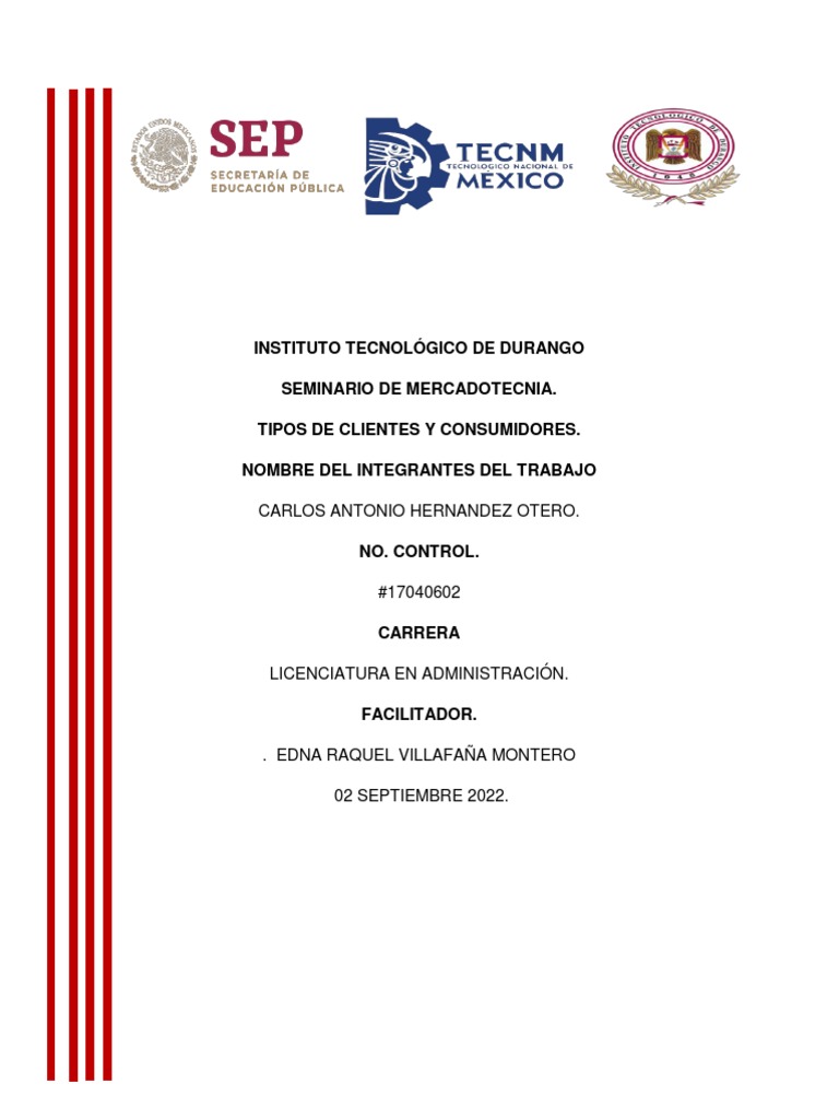 Tipos de Consumidores y Clientes | PDF | Marketing | Los consumidores