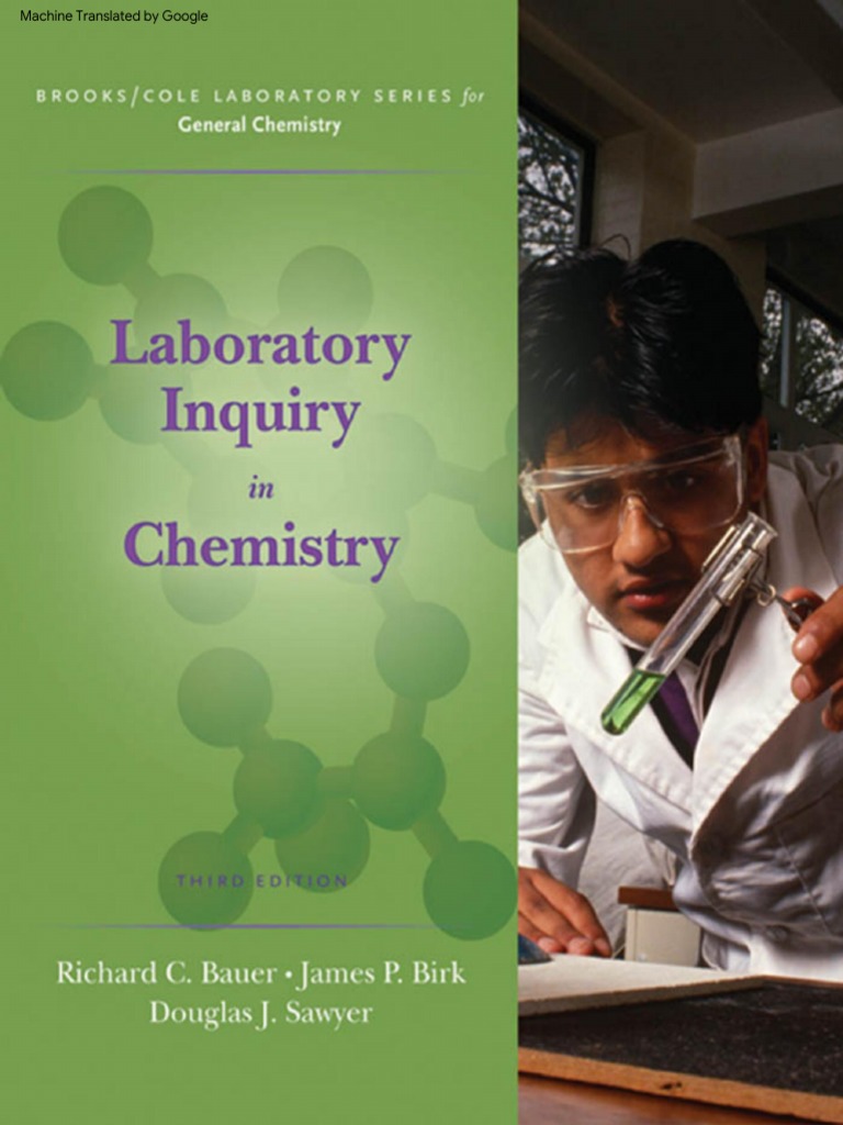 Laboratory Inquiry in Chemistry, Third Edition (Brooks Cole Laboratory Series For General ...