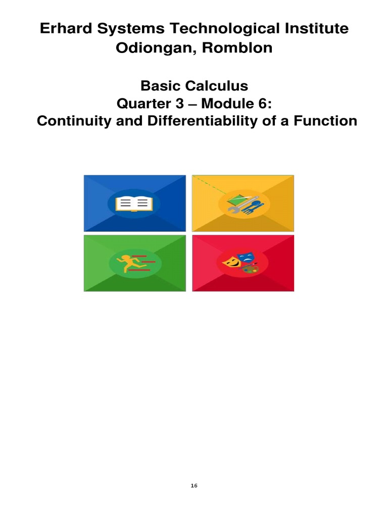 Basic Calculus Module 6 | PDF | Derivative | Function (Mathematics) Basic Calculus Module 6 | PDF | Derivative | Function (Mathematics)