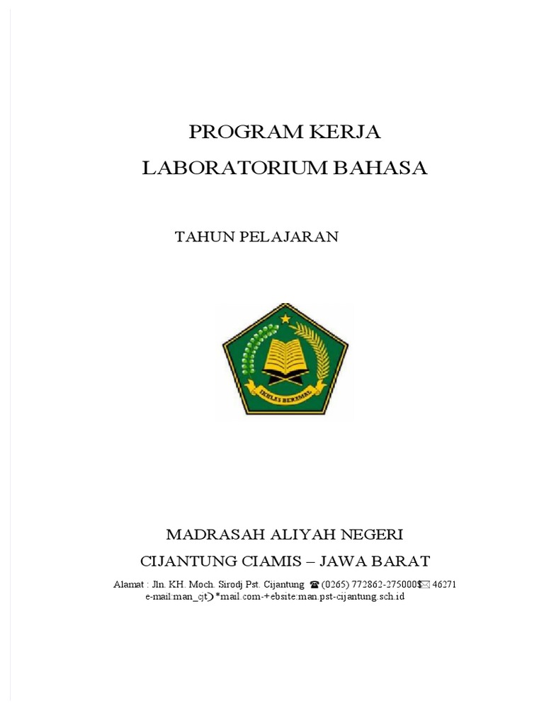 Program Kerja Lab Bahasadoc | PDF