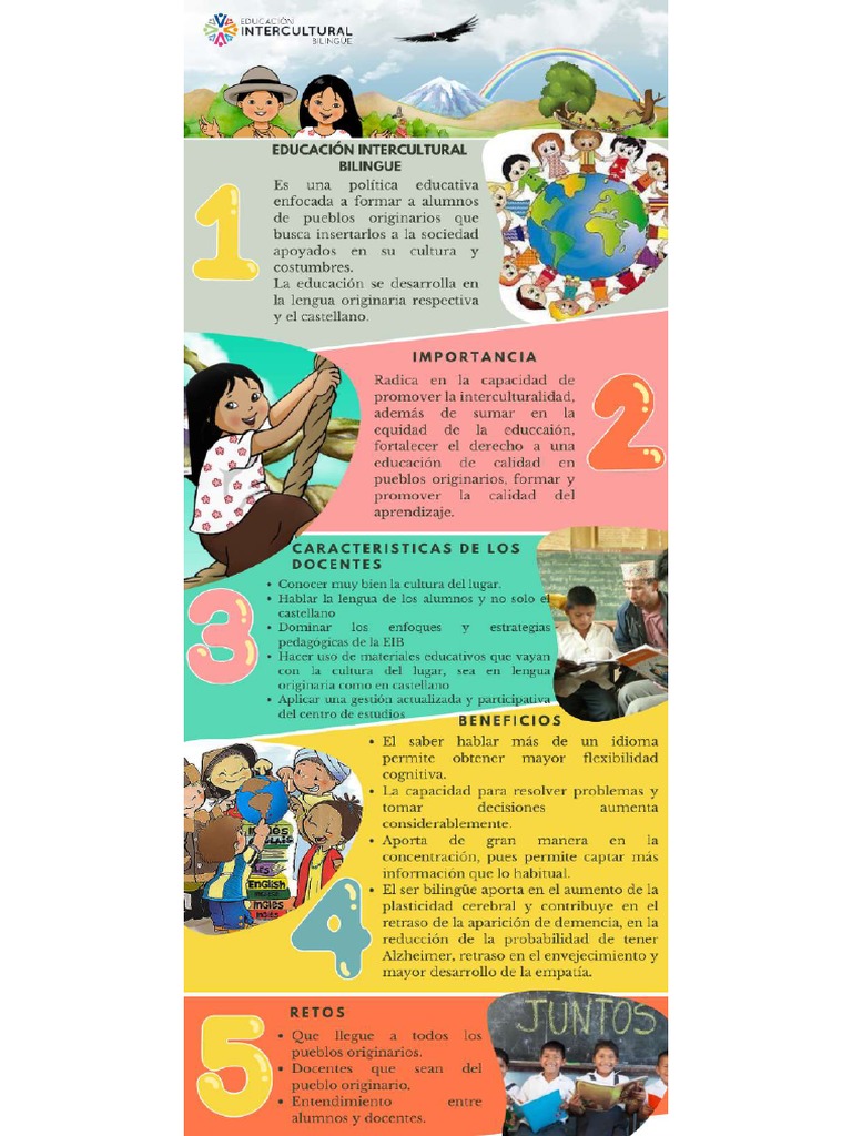 Educación Intercultural Bilingüe INFOGRAFIA | PDF