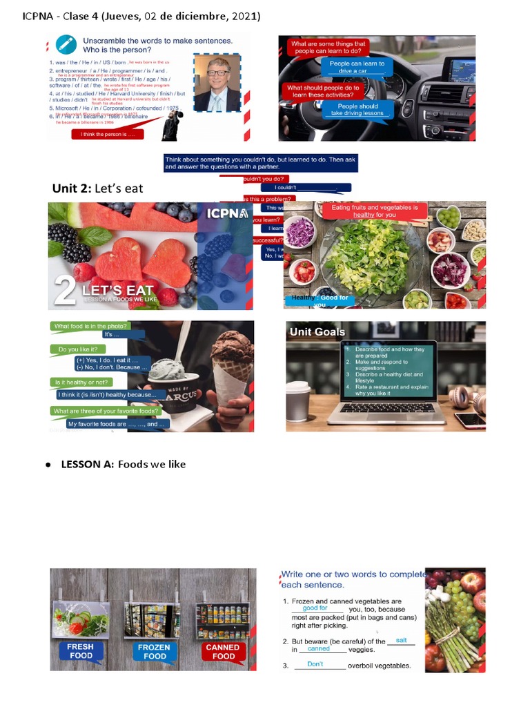 ICPNA - Clase 4 - Basic 9 | PDF