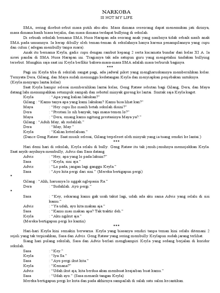 Naskah Drama Narkoba | PDF