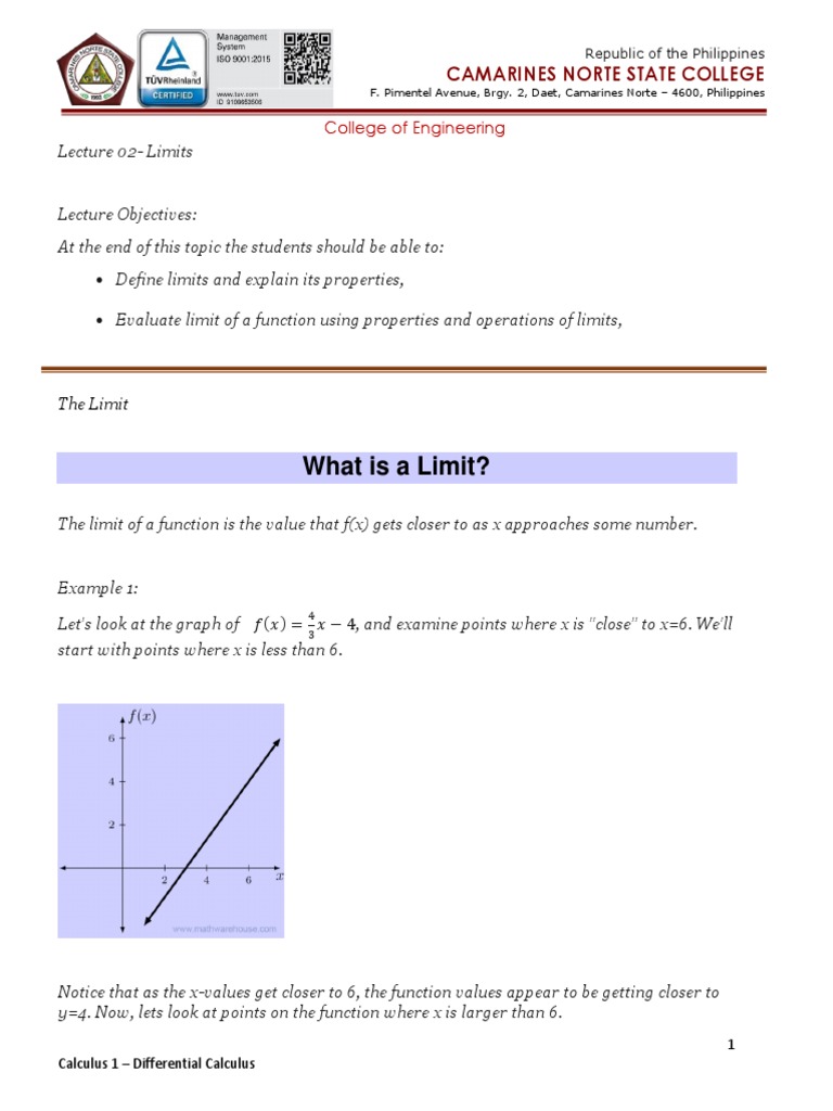 Limits Updated. | PDF | Function (Mathematics) | Calculus