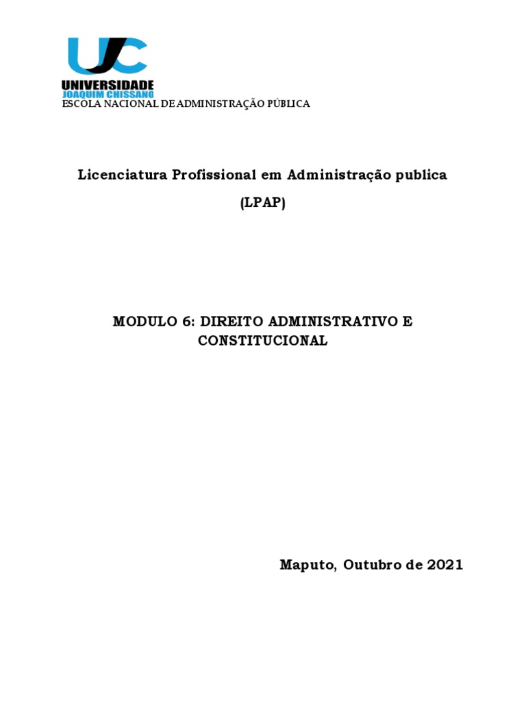 Cambula e Camacho - Plano Tematico | PDF | Administração pública | Estado