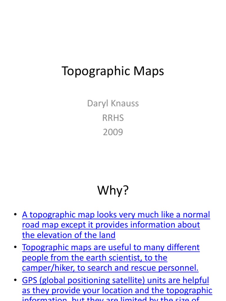 Topographic Maps | PDF | Contour Line | Map