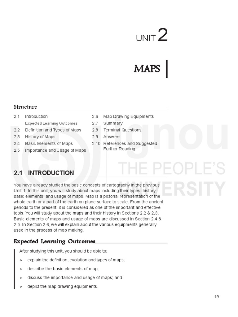 Unit 2 | PDF | Map | Cartography