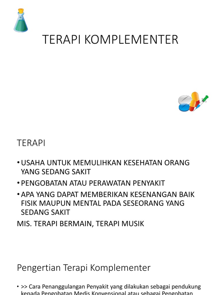 Konsep Dasar Terapi Komplementer | PDF