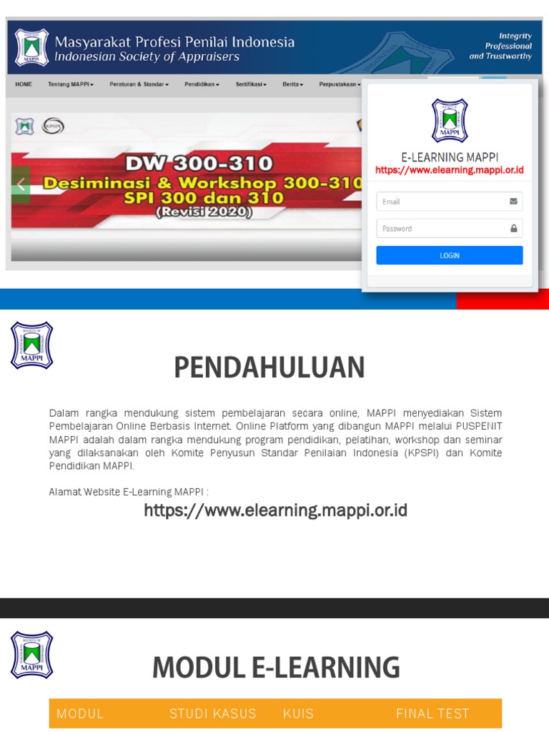 Panduan E-Learning MAPPI R.3 | PDF