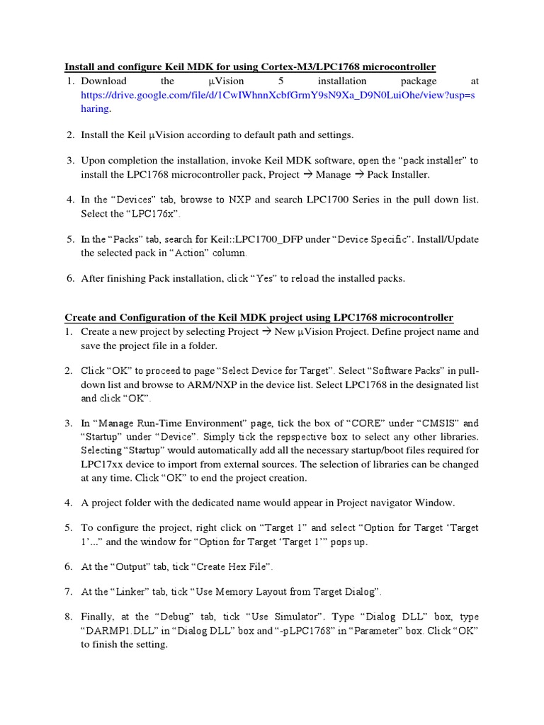 Guidance Keil U Vision Simulation | PDF