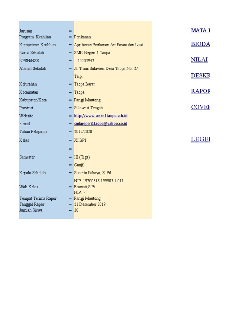 Xi Bpi Ok 2020-2021 Ganjilok | PDF