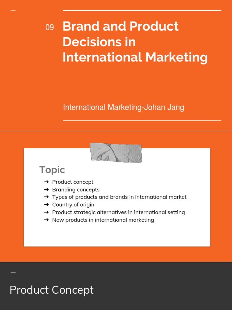 Brand and Product Decisions in International Marketing | PDF | Brand ...