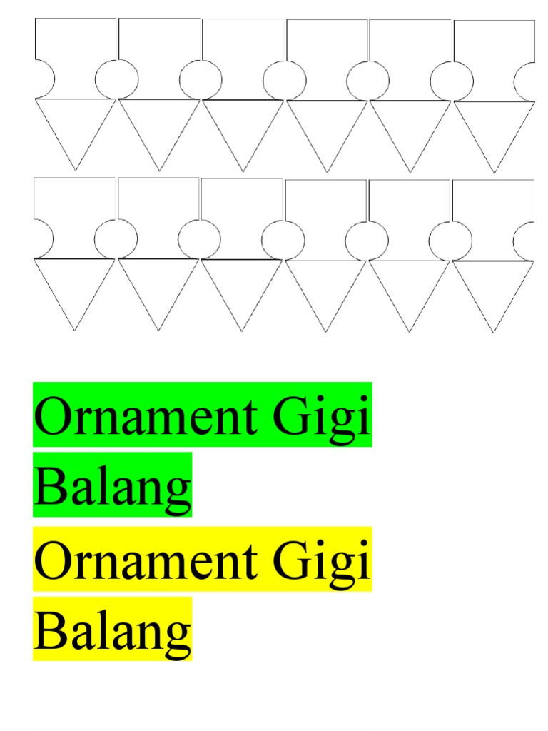 The Importance and Repetition of Ornament Gigi Balang: An Analysis of a ...