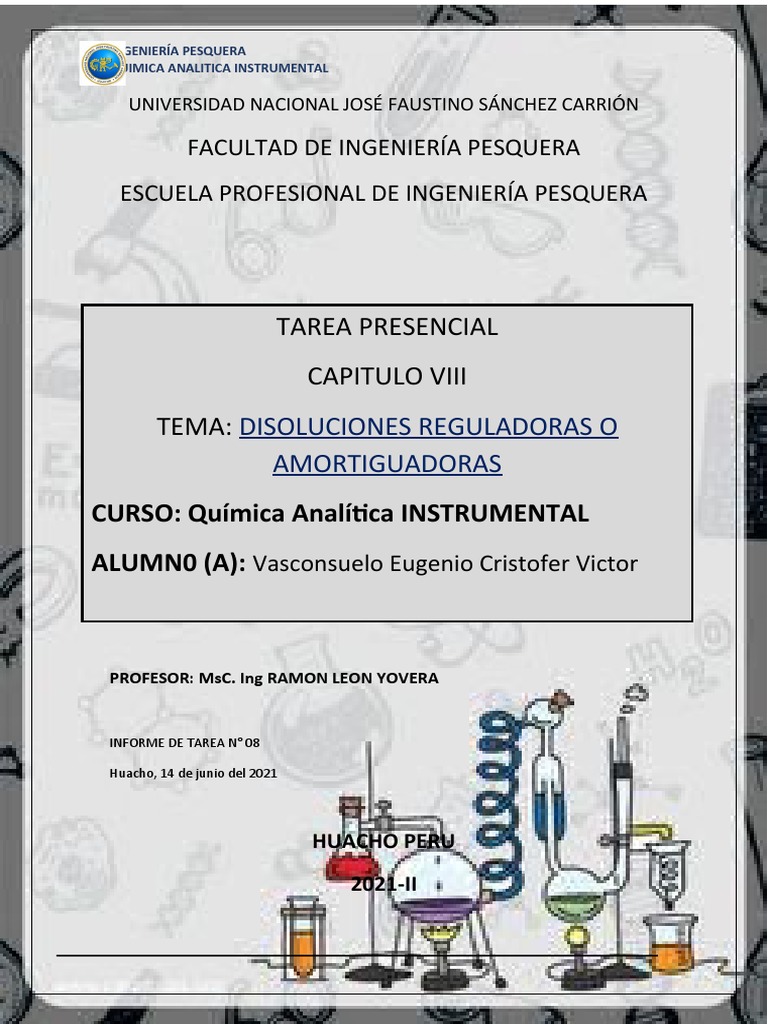 DISOLUCIONES REGULADORAS O AMORTIGUADORAS Tarea | PDF