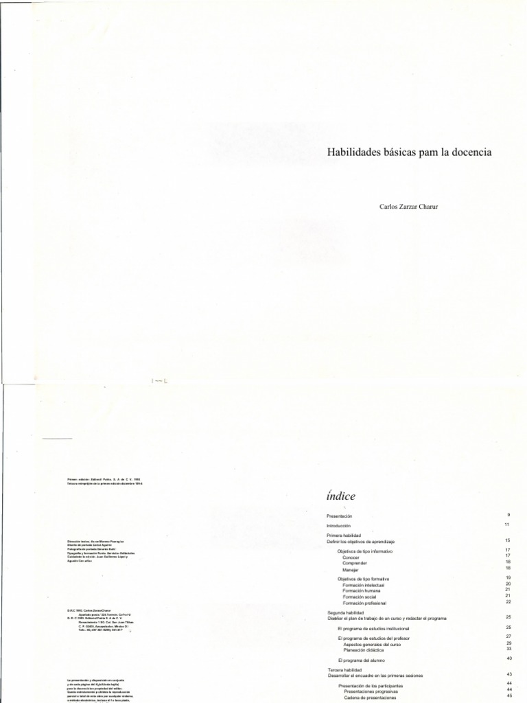 Habilidades Basicas para La Docencia - OCR | PDF