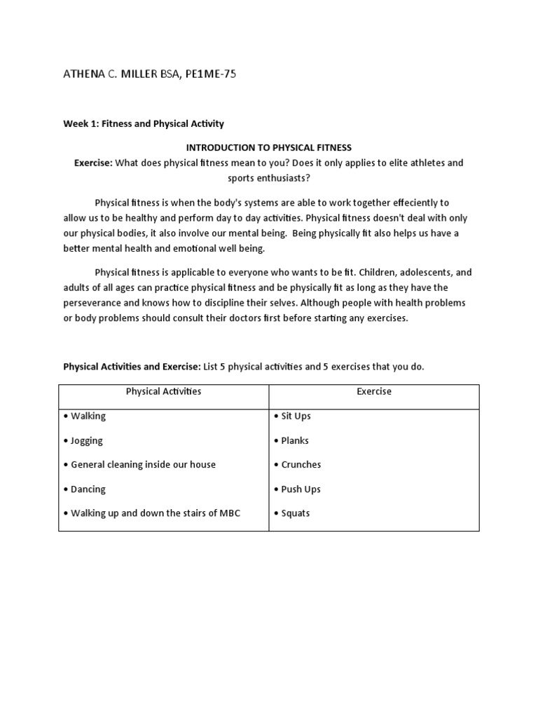 Pe Works | PDF | Foods | Physical Fitness