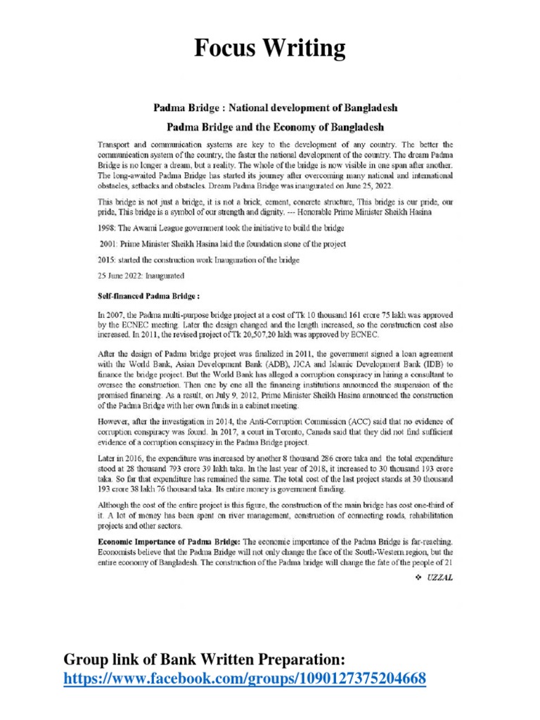 Focus Writing-1 by Uzzal Roy | PDF