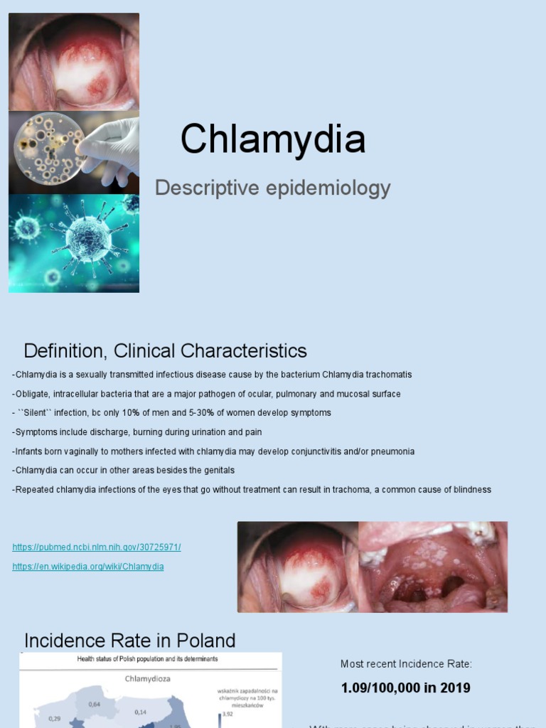 Chlamydia - Group 3 Epidemiology Presentation | PDF | Infection | Diseases And Disorders