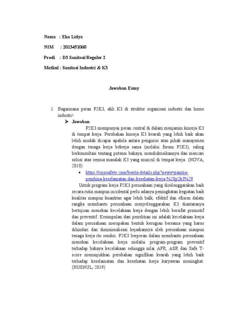 JAWABAN SIK3 Eka | PDF