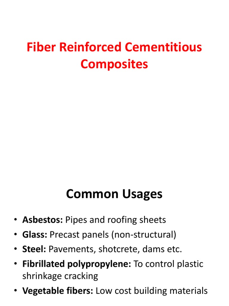 FRC Lecture Introduction | PDF | Fibers | Composite Material