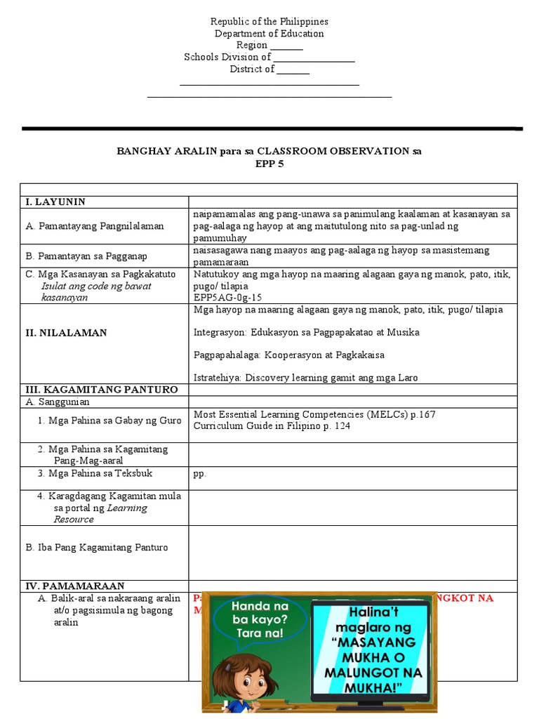 Co Lesson Plan Epp Agri | PDF