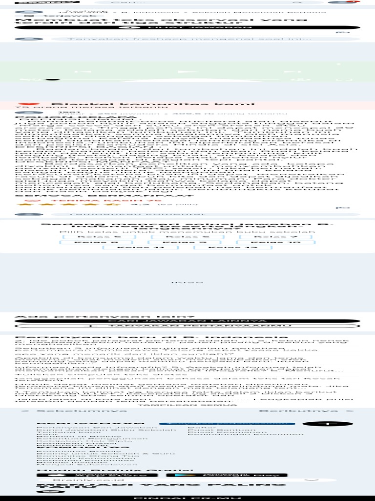 Membuat Teks Observasi Yang Terdiri Dari Tiga Struktur - Brainly - Co.id | PDF