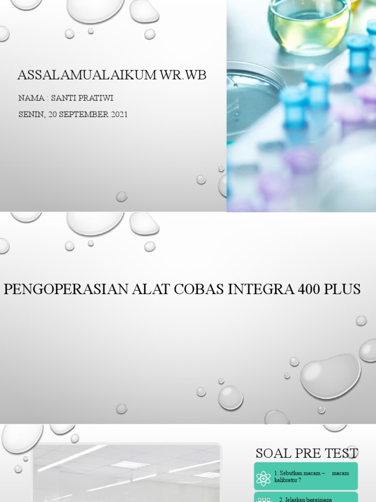 Panduan Pengoperasian Cobas Integra 400 Plus | PDF