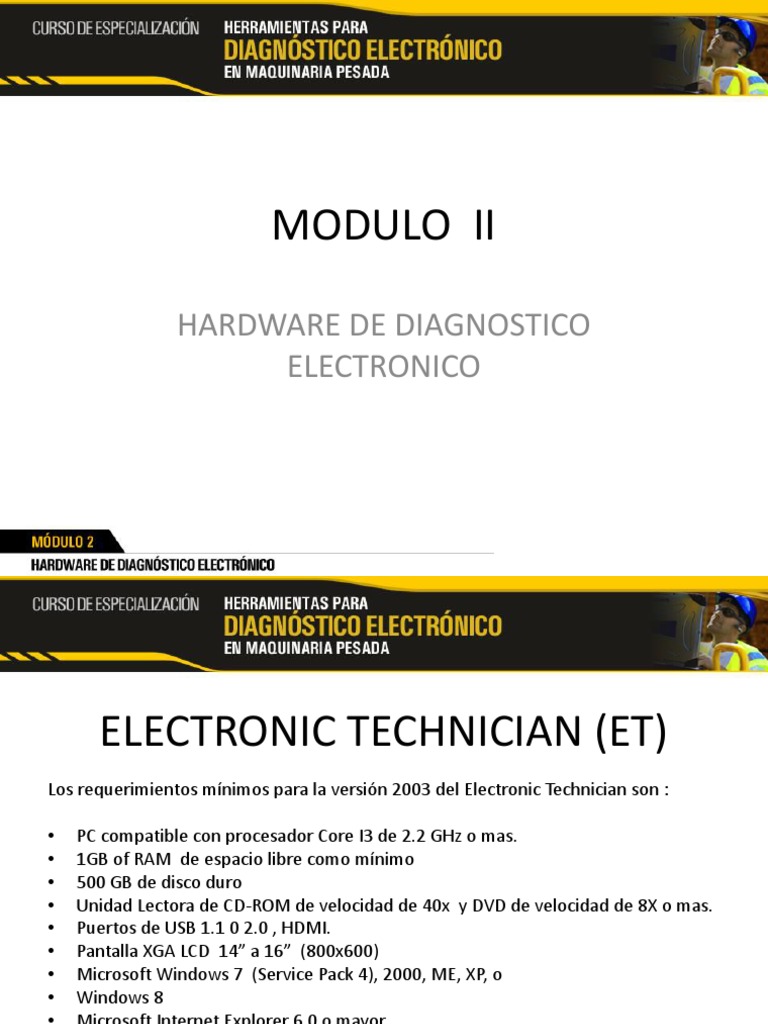 Módulo 2 - Hardware de Diagnóstico Electrónico | PDF
