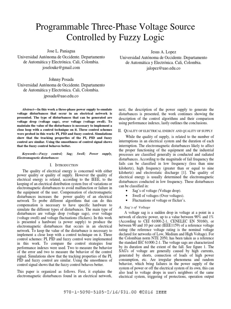 Paniagua 2016 | PDF | Power Inverter | Rectifier