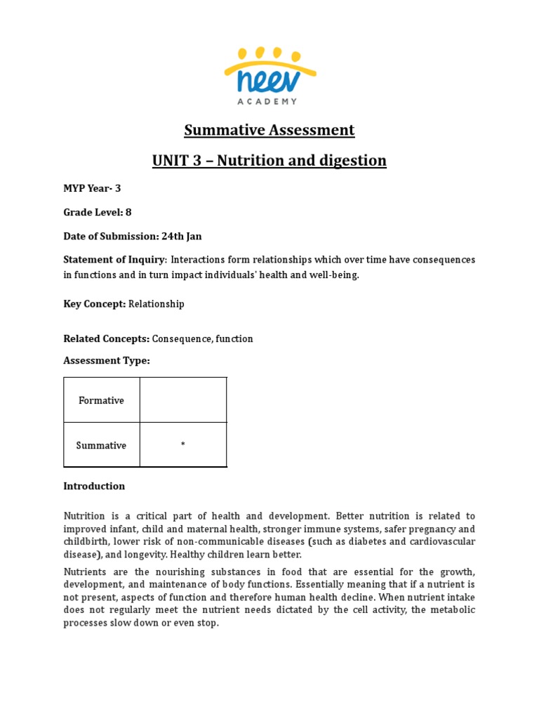 G8 Science Evaluation Task - IDU | PDF | Nutrition | Diet & Nutrition
