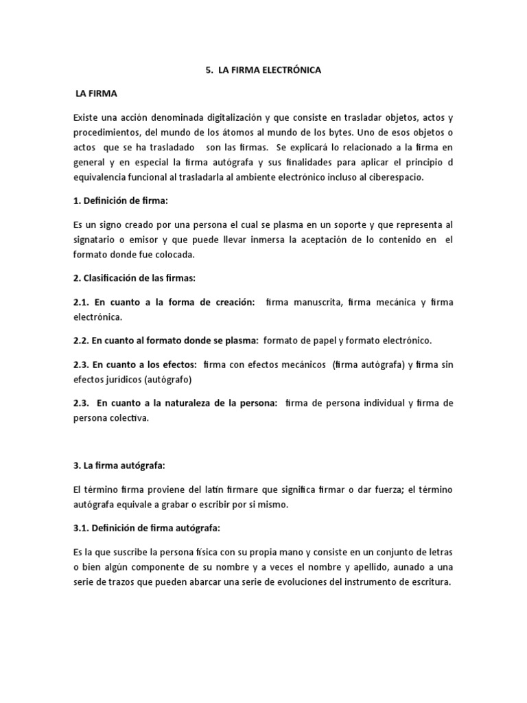 La Firma Electrónica | PDF | Criptografía de clave pública | Clave ...